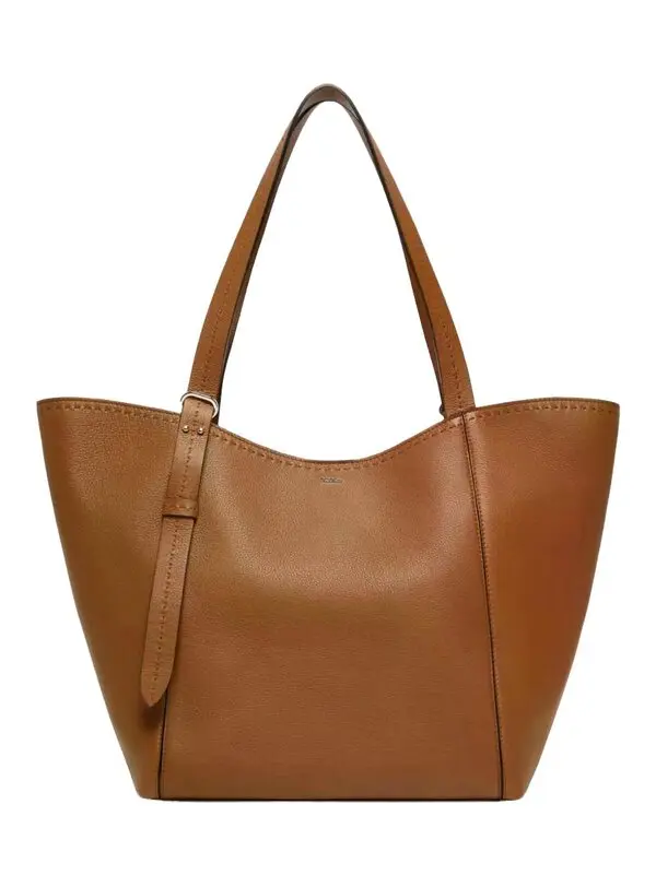 Max Mara Leather Tote Bag - Brown