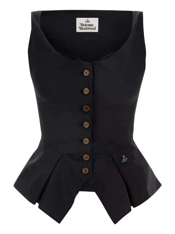 VIVIENNE WESTWOOD Monday Button-detailed Vest - Black