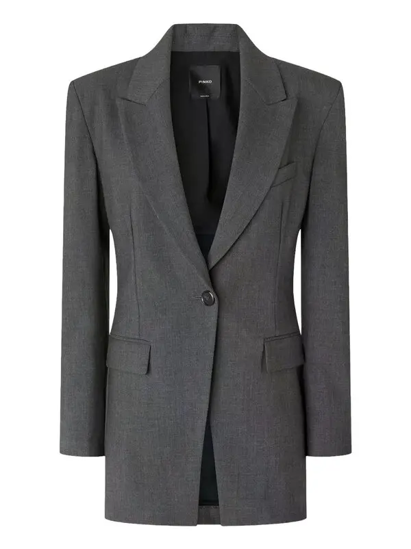 Pinko Single-breasted Blazer - Grey