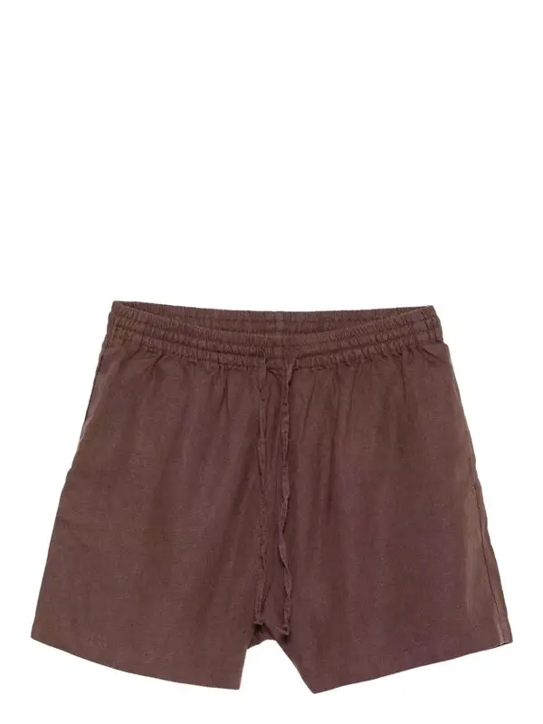 SAMSOE SAMSOE Maren Drawstring Linen Shorts - Brown
