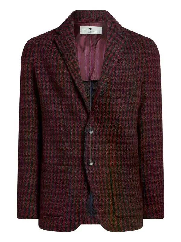 Etro Striped Blazer - Red