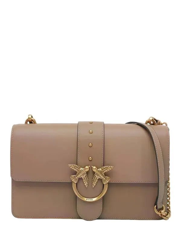 Pinko Flap Shoulder Bag - Neutrals