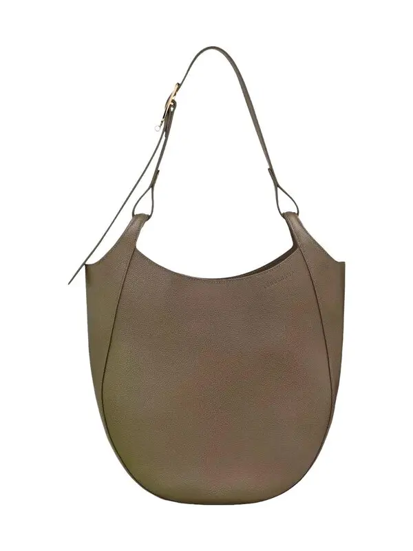Longchamp Le Foulonné Leather Hobo Shoulder Bag - Green