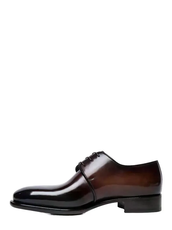 Santoni Leather Derby Shoes - Brown