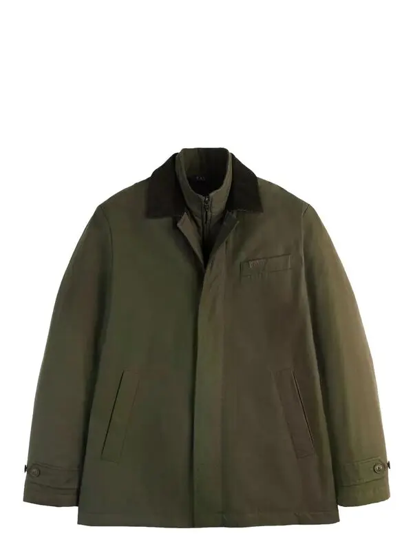 FAY Collared Utility Jacket - Green