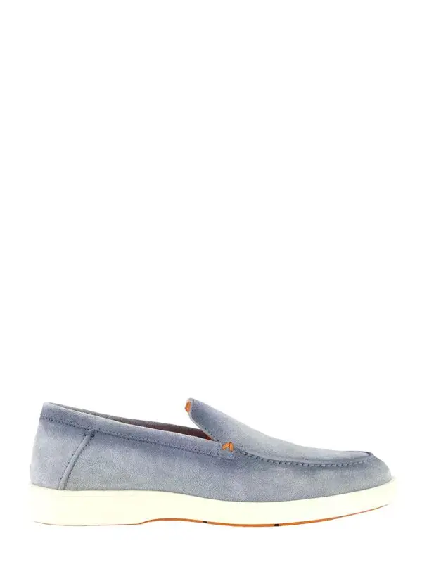 Santoni Suede Loafers - Blue