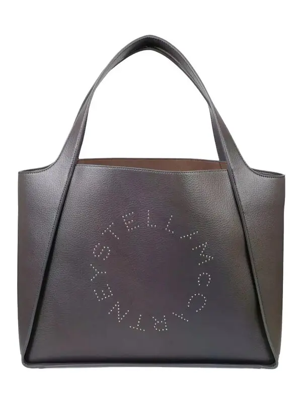 Stella McCartney Logo Cut-out Tote Bag - Grey
