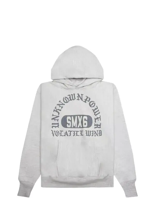 SAINT MXXXXXX Arched-logo Hoodie - Grey