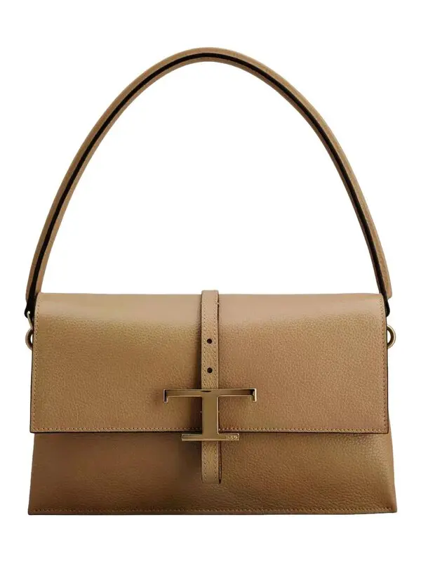 TOD'S Mini T-buckle Flap Bag - Brown