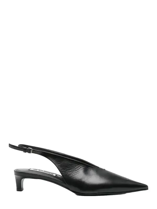 JIL SANDER 40mm Leather Pumps - 001 Black