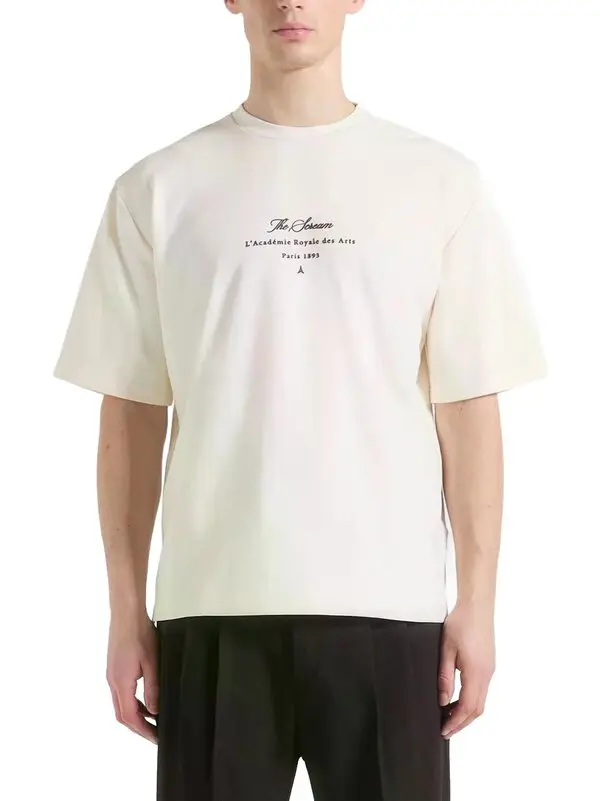 Manière De Voir The Scream-print T-shirt - Neutrals