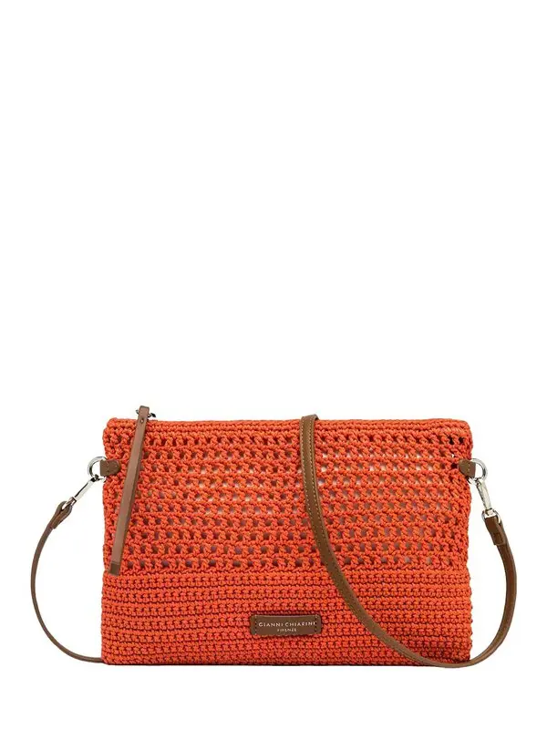 GIANNI CHIARINI Victoria Clutch Bag - Orange
