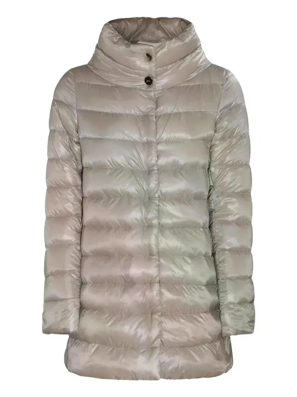 Herno Zipped Padded Coat - Grey