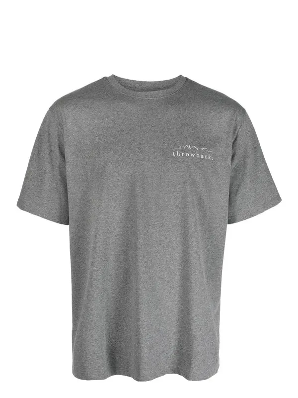 THROWBACK. Logo-print T-shirt - Grey
