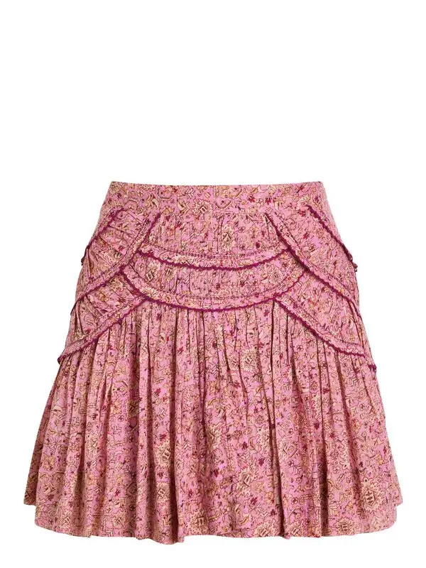 Isabel Marant Ceola Printed Mini Skirt - Pink
