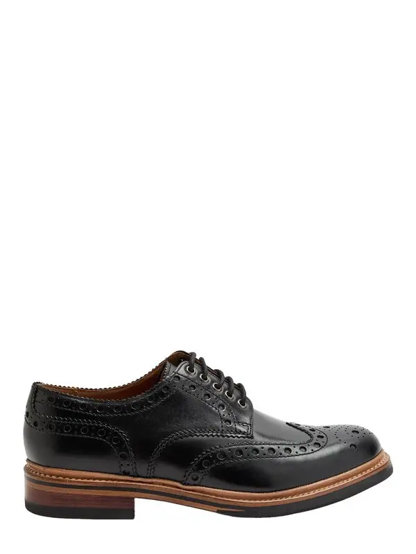 Grenson Archie Leather Brogues - Black