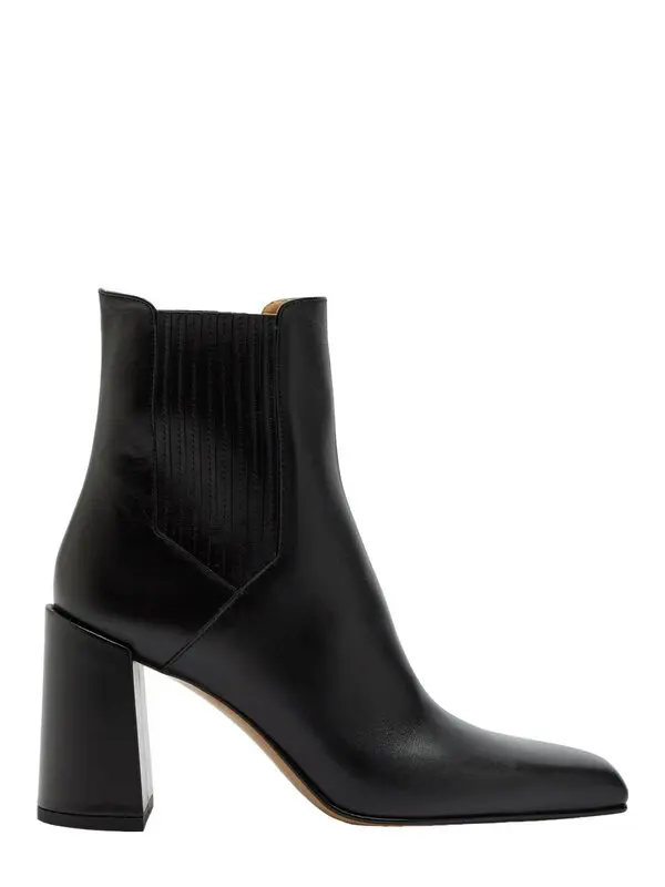 Gabriela Hearst Luke 70 Leather Ankle Boots - Black
