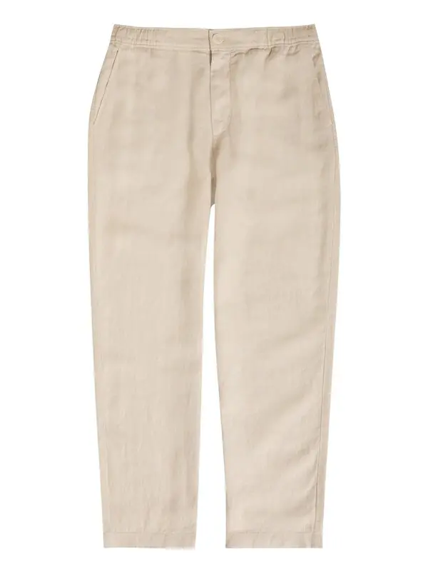 WAX LONDON Tapered-leg Linen Trousers - Beige