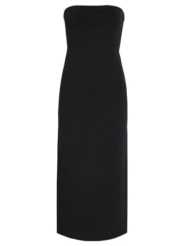 ANINE BING Rosa Stretch-knit Midi Dress - Black