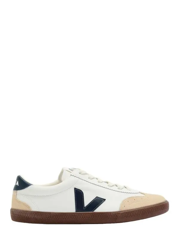 VEJA Volley Panelled Leather Sneakers - White