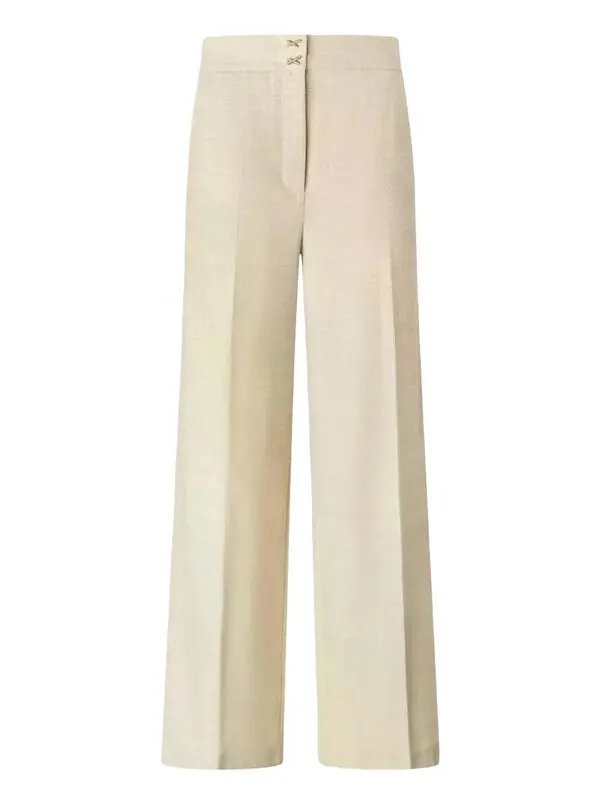 GENNY Wide-leg Trousers - Neutrals