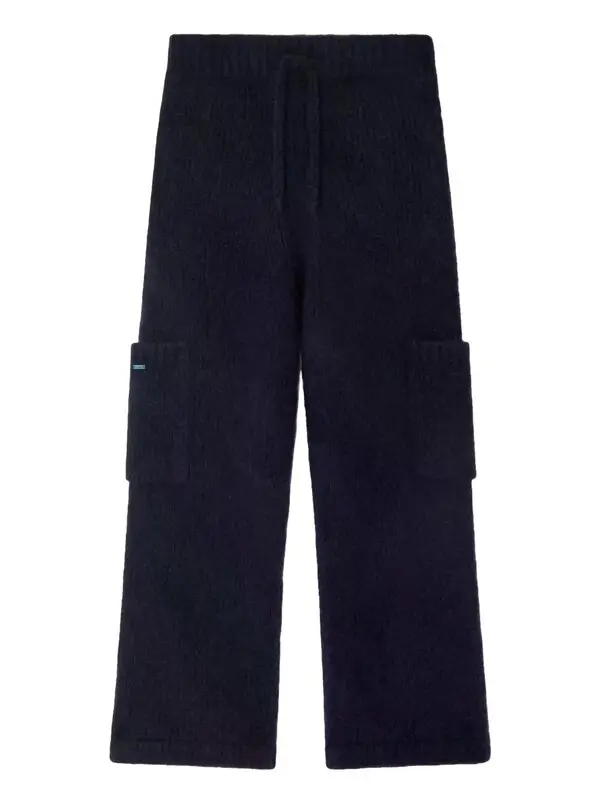 Alanui Patch-pocket Knitted Trousers - Blue