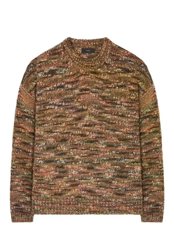 Alanui Speckled Crew-neck Sweater - Brown