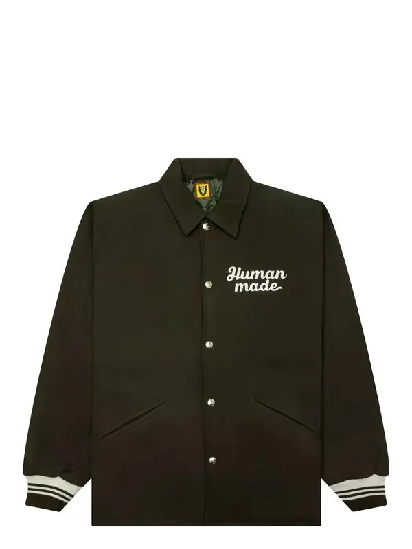 HUMAN MADE Stadium Embroidered-patch Varsity Jacket - Brown