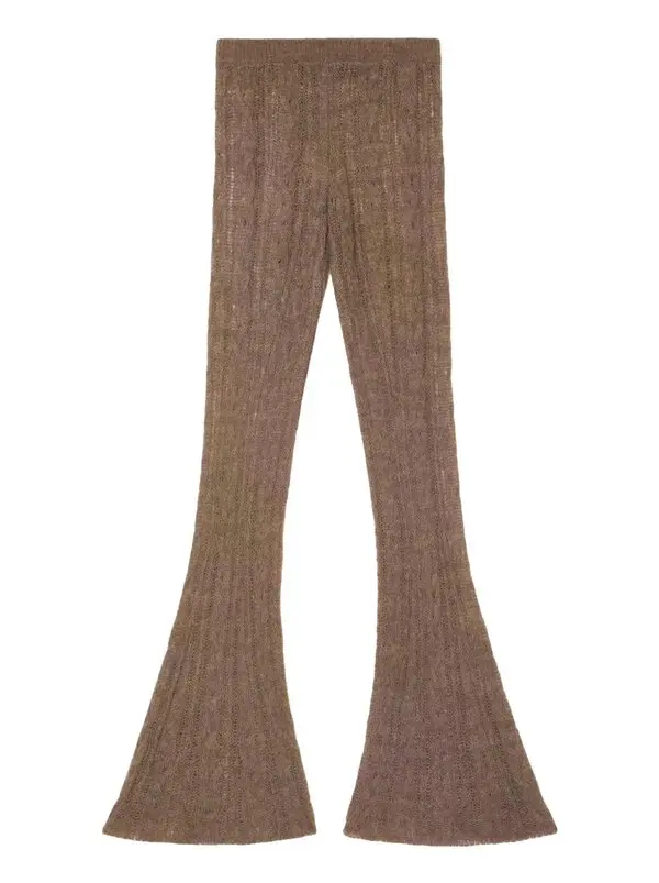 Alanui Wide Leg Trousers - Brown