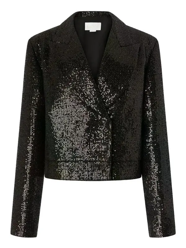 GENNY Sequinned Blazer - Black