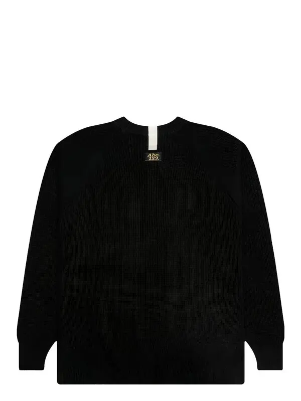 ADVISORY BOARD CRYSTALS Ribbed Crewneck Sweater - Black