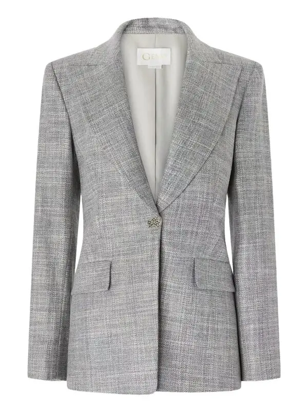 GENNY Single-breasted Blazer - Grey