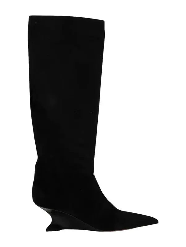 Paris Texas 50mm Nina Sculpted-heel Knee-high Boots - Black