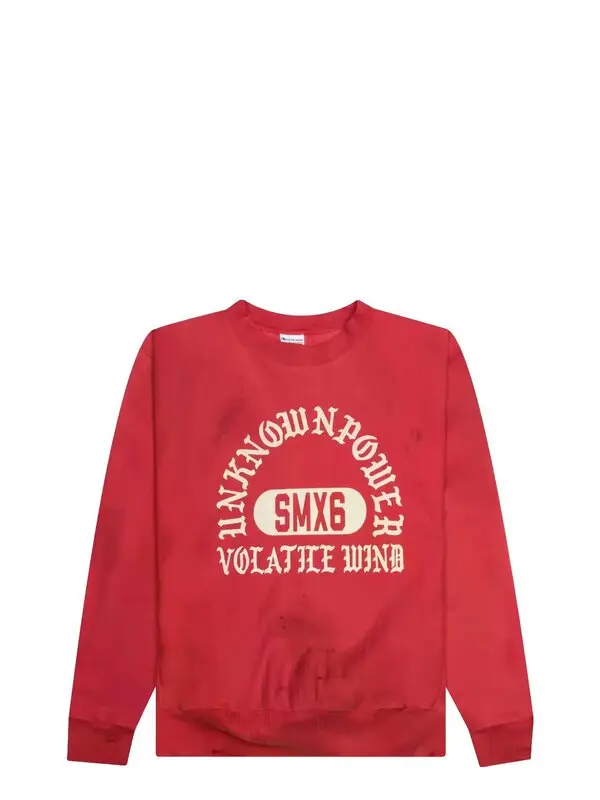 SAINT MXXXXXX Crewneck Sweatshirt - Red