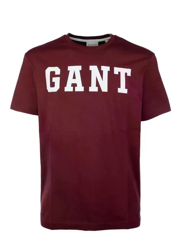 Gant Logo-print T-shirt - Red