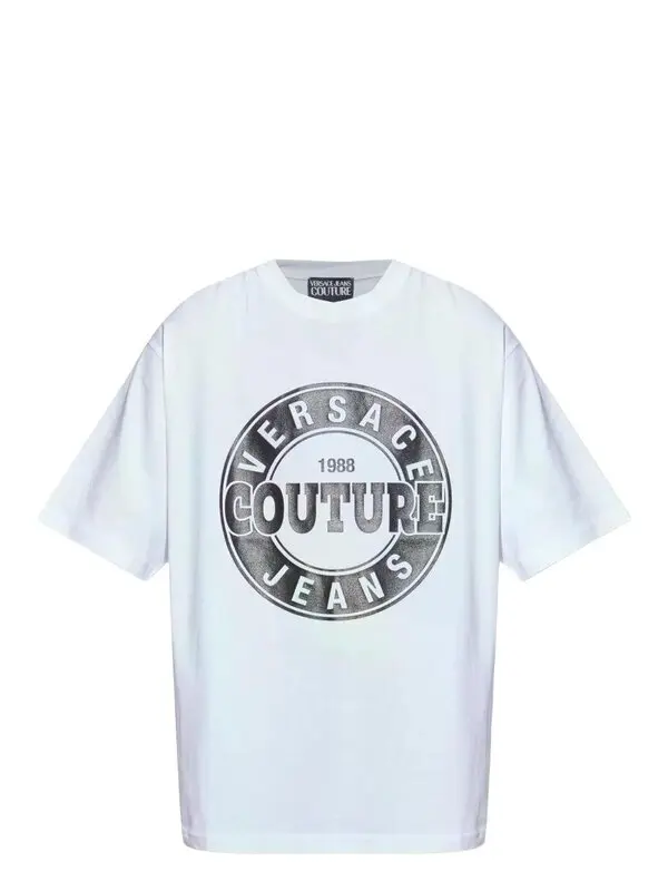 Versace Logo-print Cotton T-shirt - White