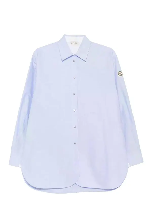 Moncler Cotton Button-fastening Shirt - Blue