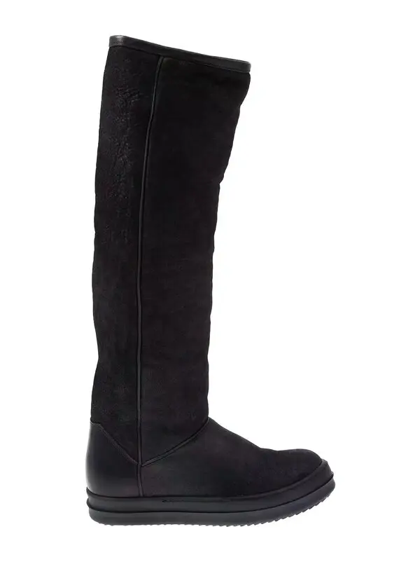 Rick Owens Knee High Boots - Black