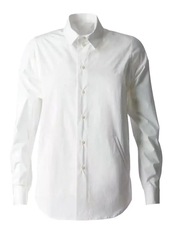 LECLAIREUR Classic Shirt With Two Inset Pockets - White