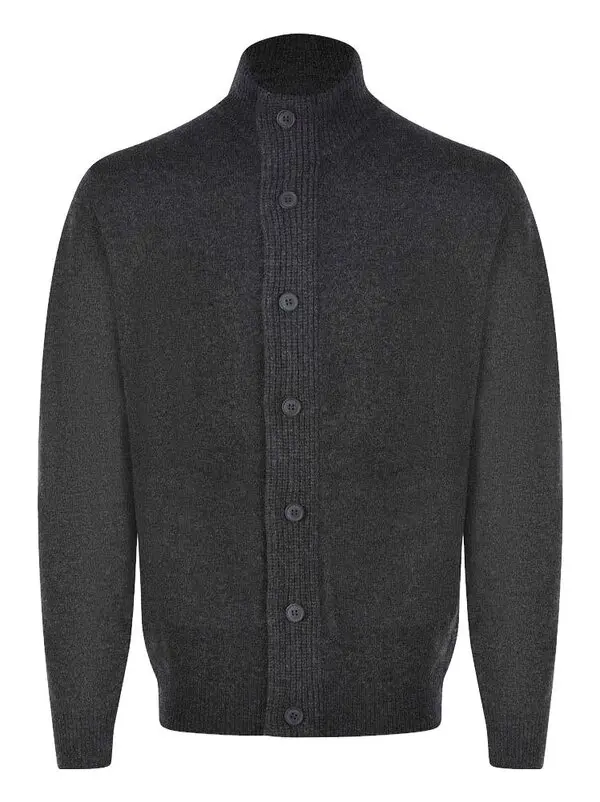 Barbour Cardigan In Wool - Grey