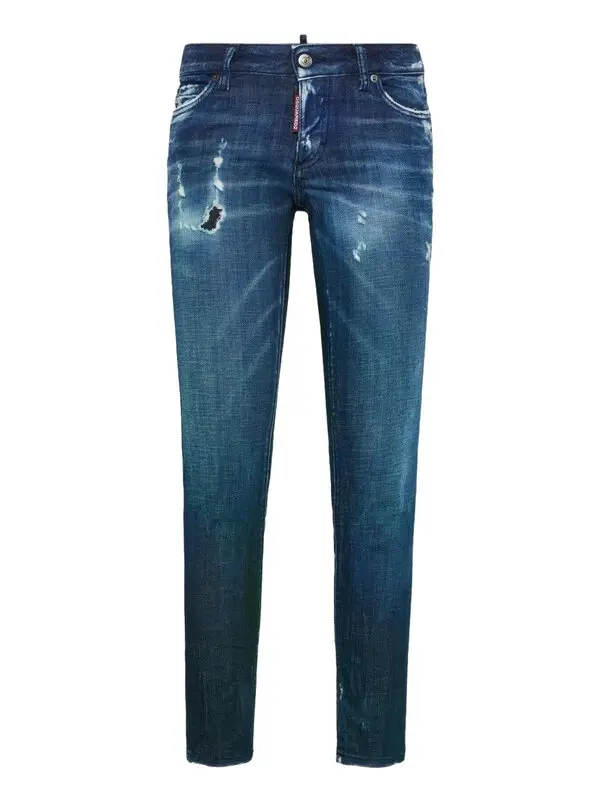 Dsquared2 Distressed Skinny Jeans - Blue
