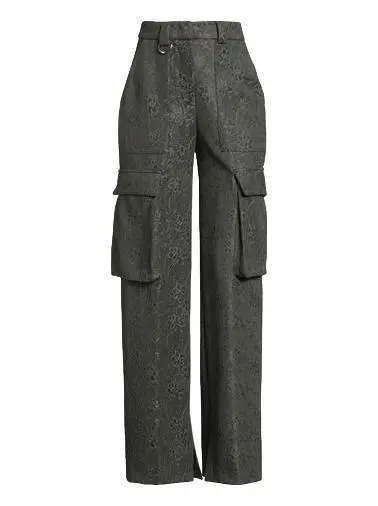 Liu Jo Cargo Pants With Lace Detail - Deep Teal