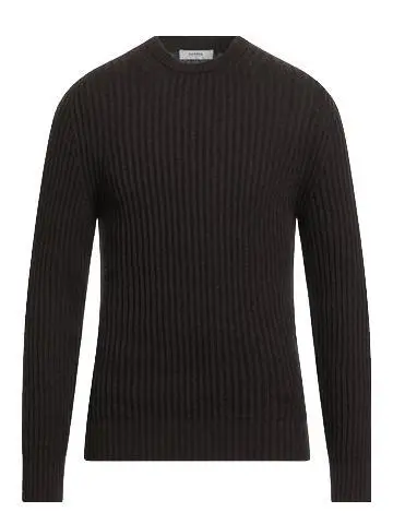 Alpha Studio Sweater In Wool Blend - Brown