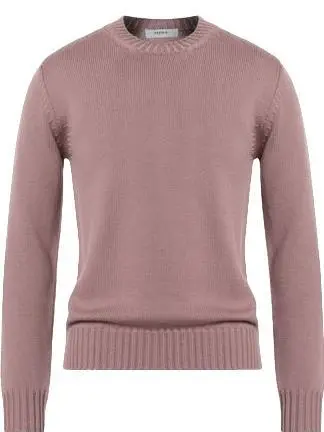 Alpha Studio Solid Wool Crewneck Sweater - Pink