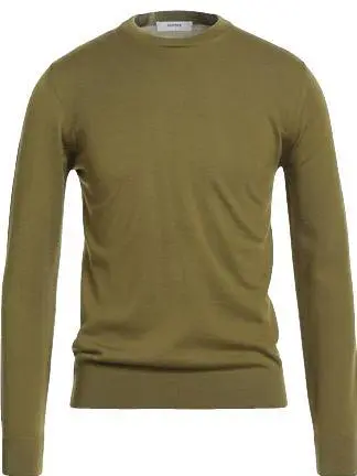 Alpha Studio Sweater In Merino Wool - Green