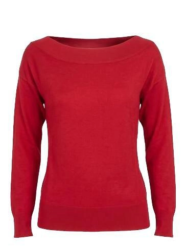 Alpha Studio Merino Wool Sweater - Tomato Red
