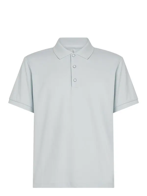 Rag & Bone Stretch Pique Polo Shirt - Blue