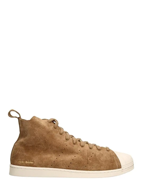 Adidas X Wales Bonner Suede Superstar Hi Sneakers - Brown