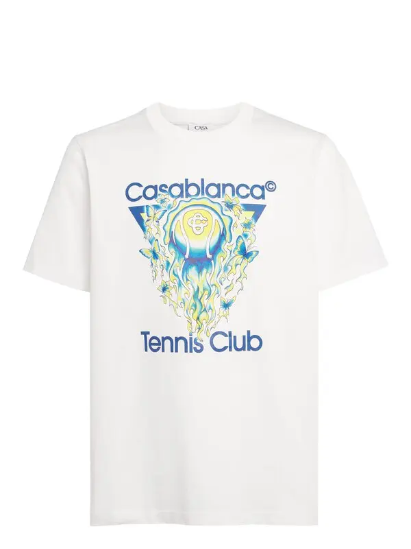 Casablanca Tennis Club Icon T-shirt - White