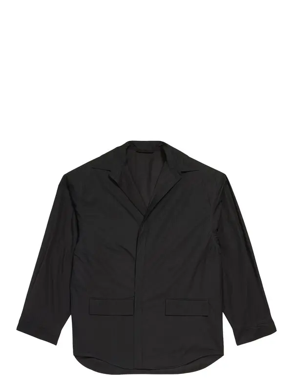 Balenciaga Oversized Cotton Blazer - Black